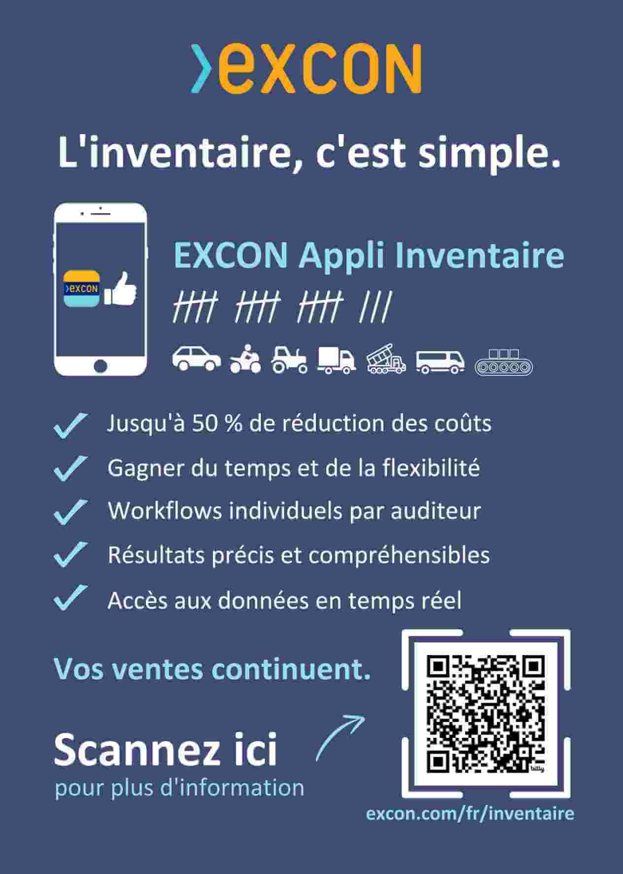 Inventaire du concessionnaire automobile App ex:stock | EXCON